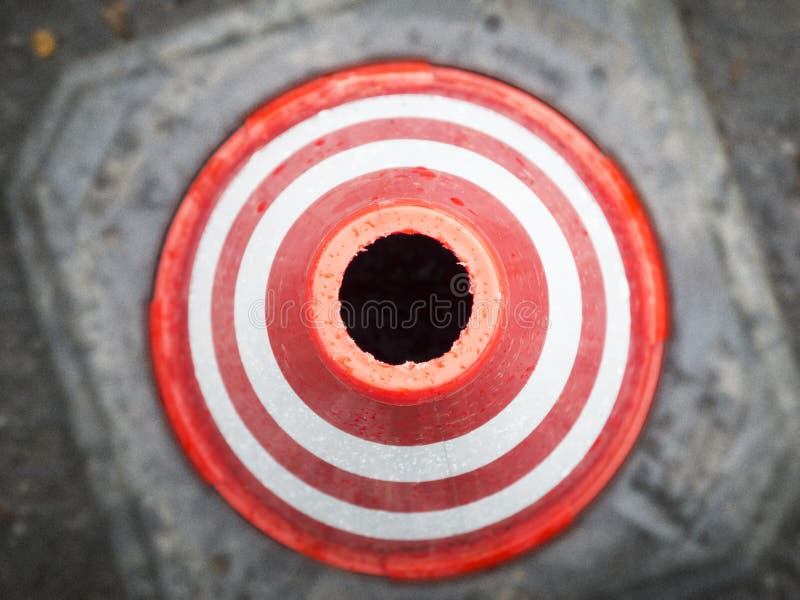 Traffic cones from above stock photo. Image of cones - 70441436