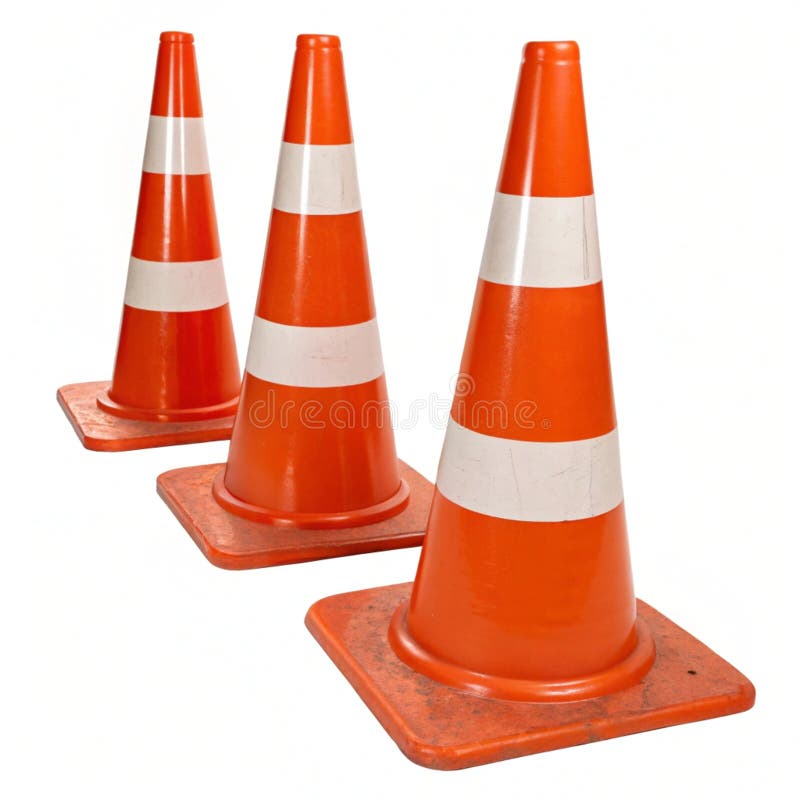 Traffic Cones Construction Illustration Stock Illustration ...
