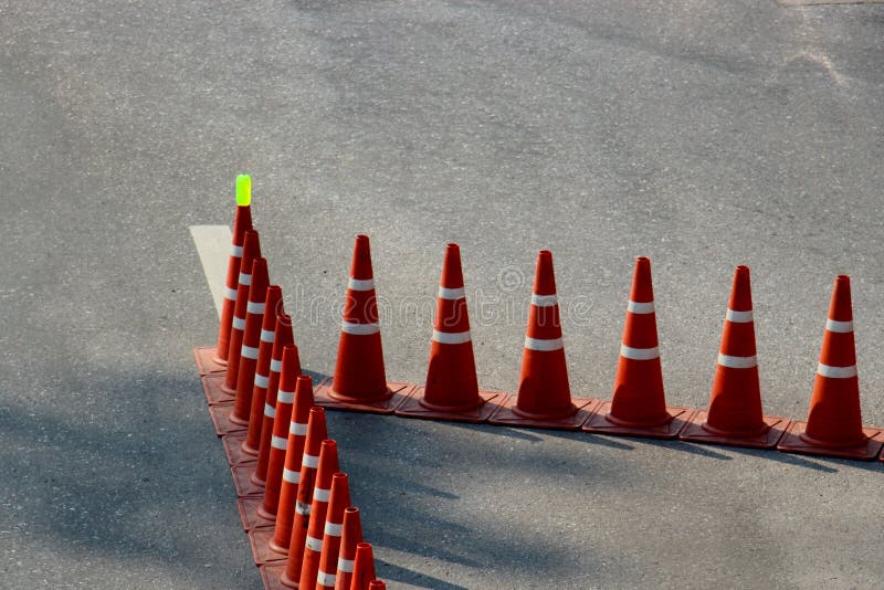 Traffic cones pattern stock photo. Image of crossroad - 52800576