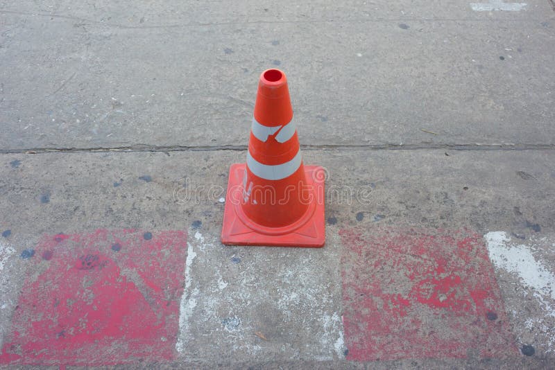Traffic cones stock photo. Image of ground, orange, cones - 46724196