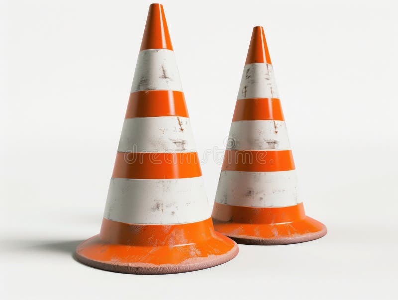 Traffic Cones Side by Side stock image. Image of management - 375841807