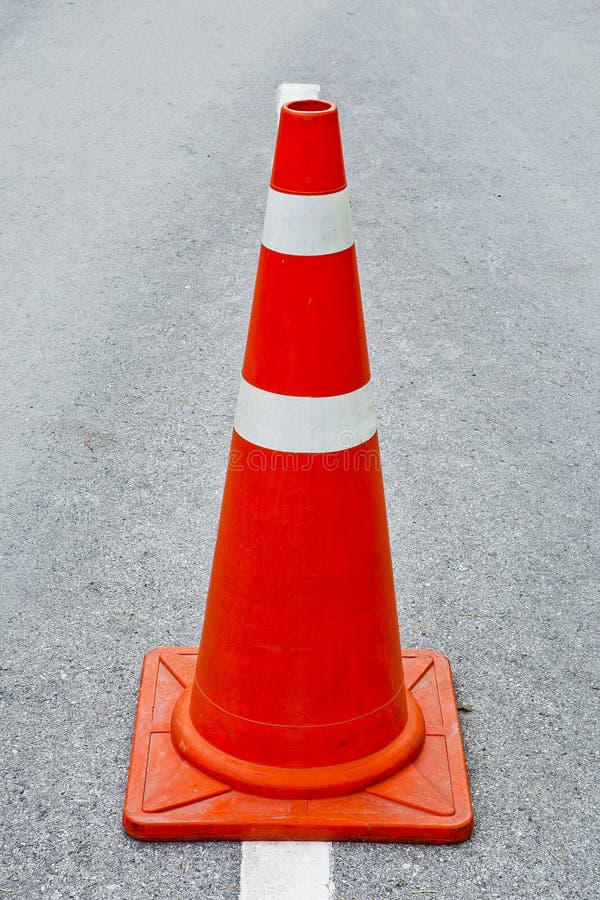 Traffic cones standing stock image. Image of cone, warning - 37775763