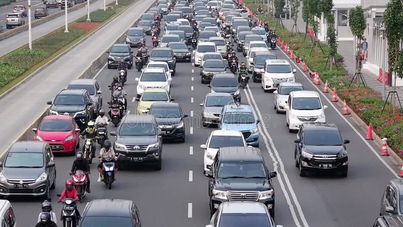 Traffic Congestion on the Main Road in Central Jakarta Stock Footage ... Traffic Congestion on the Main Road in Central Jakarta Stock Footage ...