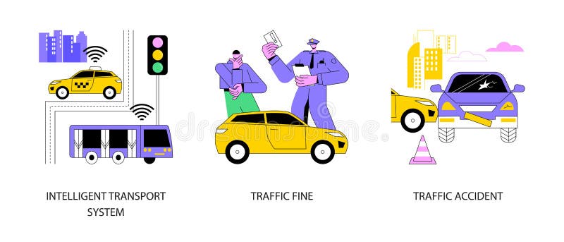 Traffic Control Abstract Concept Vector Illustrations. Stock Vector ...