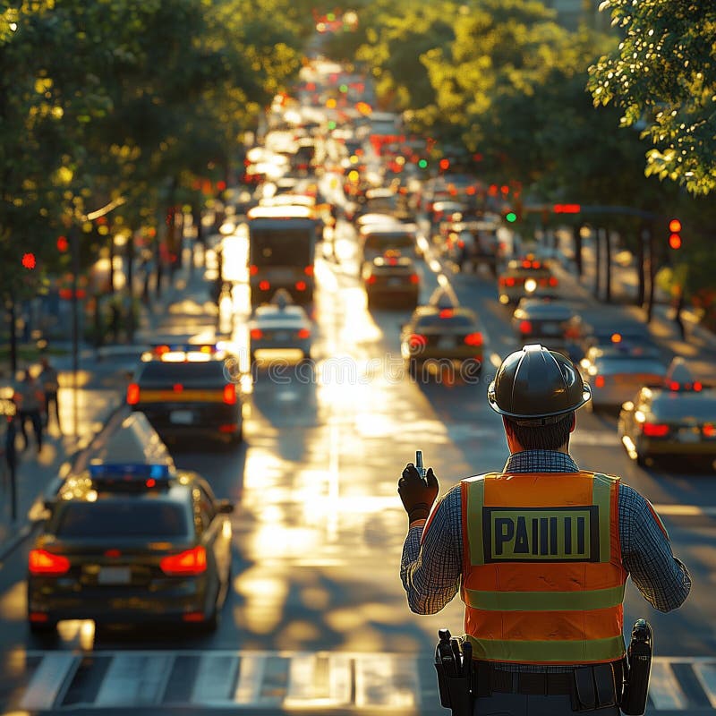 Traffic Control in Action stock illustration. Illustration of equipment ...