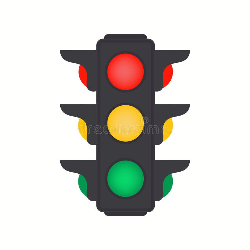 Hanging Traffic Light Red Isolated Stock Illustrations – 54 Hanging ...