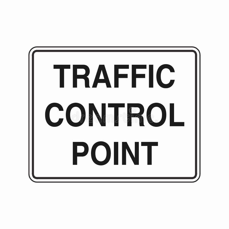 Traffic control point stock photo. Image of sign, font - 262634438