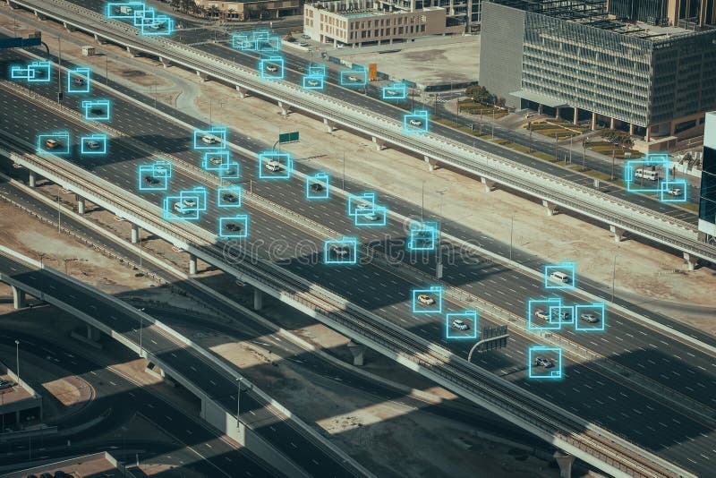 Traffic Control Systems. Ai or Artificial Intelligence, Car Analytics ...