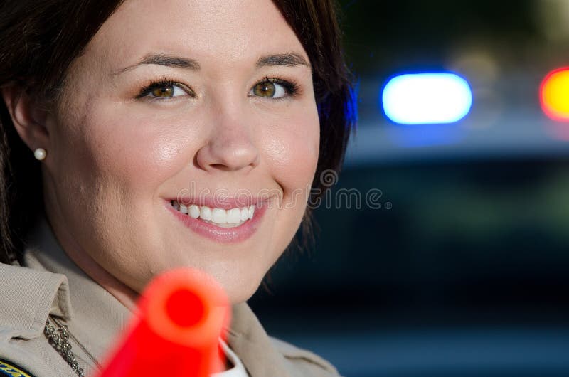 Traffic cop stock image. Image of patrol, grin, years - 26785509