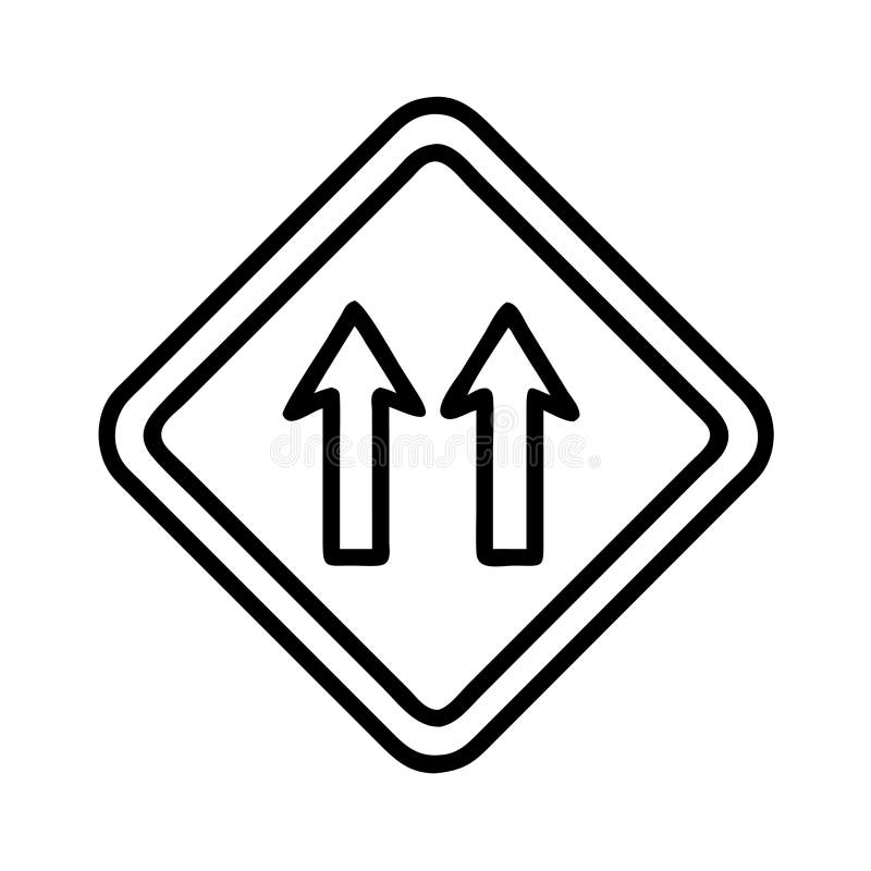 Traffic Direction Sign Vector with Dual Arrow Design for Road Safety ...