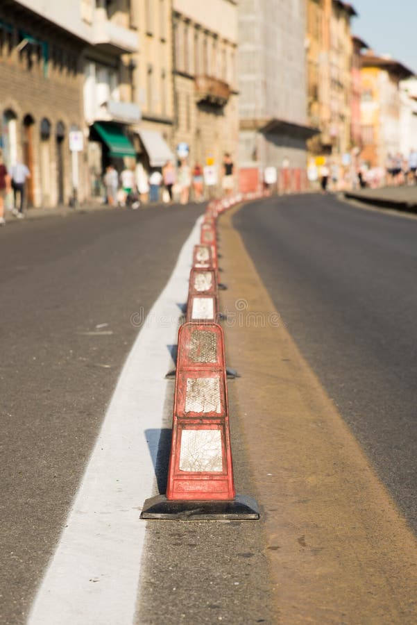 Traffic dividers stock photo. Image of driving, divider - 73555788