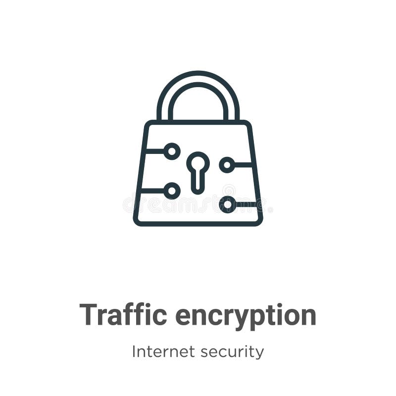 Traffic Encryption Outline Vector Icon. Thin Line Black Traffic ... Traffic Encryption Outline Vector Icon. Thin Line Black Traffic ...