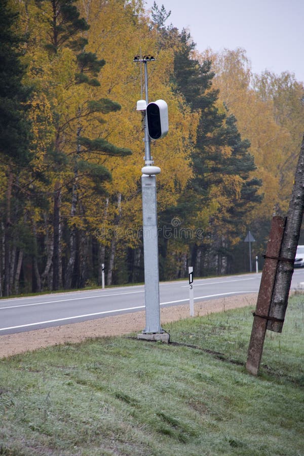 Traffic Enforcement Camera Speed Control Radar Camera Stock Image ...