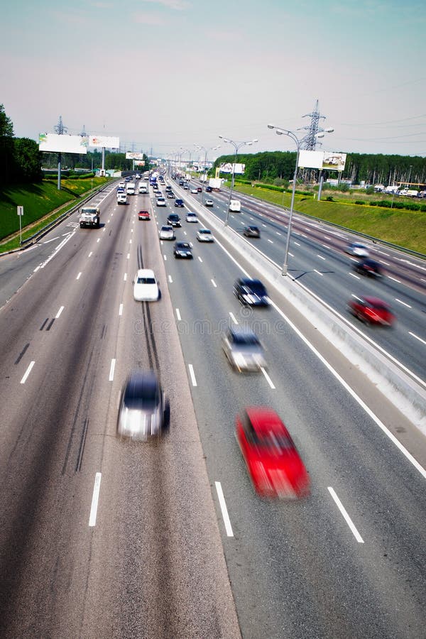 Traffic Flow on the Highway Stock Image - Image of danger, summer: 14313189