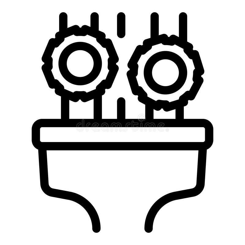 Traffic Flow Processing Icon Outline Vector. Urban Development System ...