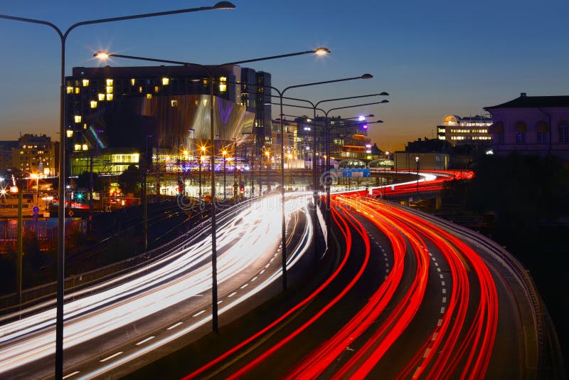Traffic on Freeway stock photo. Image of traveling, people - 33248738