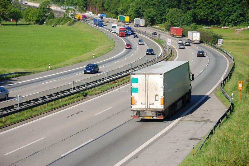 Traffic on german autobahn stock image. Image of bavaria - 2531049