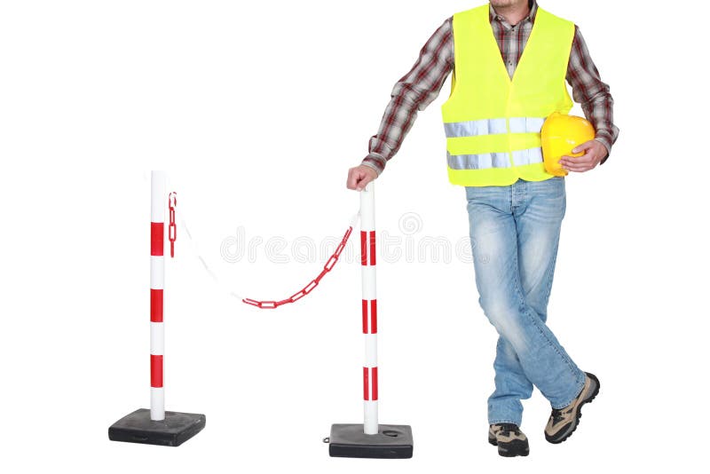 Traffic guard stock image. Image of poles, fluorescent - 31133389