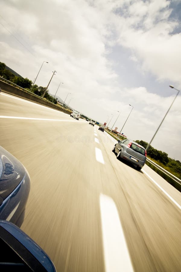 Traffic at the highway stock photo. Image of crash, blurred - 6019132