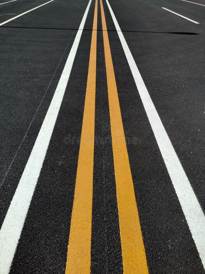 Traffic Road Lane Arrow Marking Sign To Right or Left in City Street ...