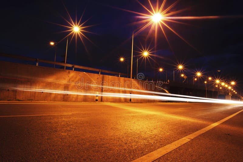 Traffic Highway Road Evening after Sunset Stock Image - Image of dusk ...