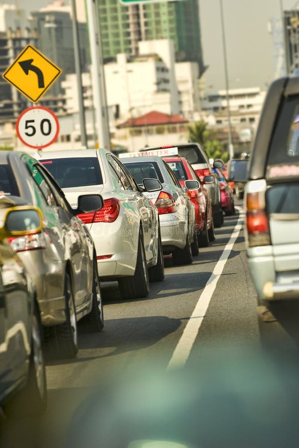 Traffic jam stock image. Image of traffic, bangkok, stripe - 17505089
