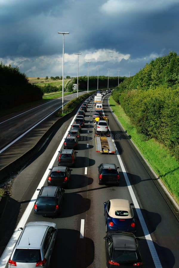 Traffic jam. stock photo. Image of commute, full, hour - 1834972