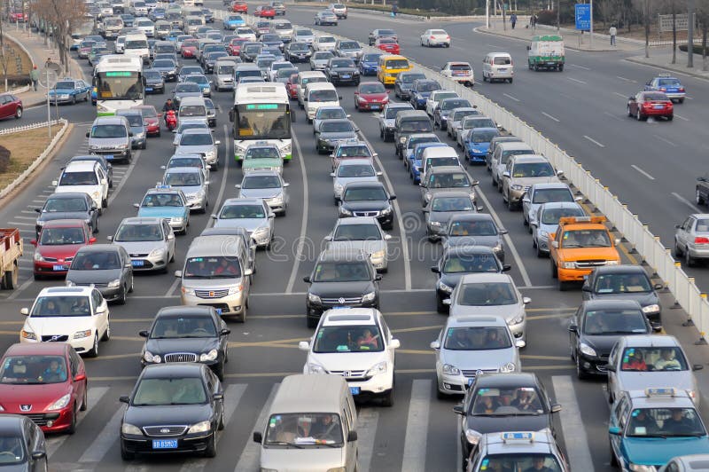Morning traffic jam stock photo. Image of time, pollution - 3533382
