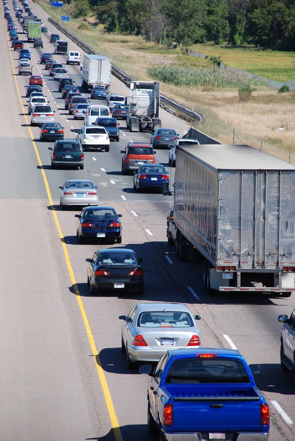 Traffic Jam stock photo. Image of commuting, busy, cars - 31447288