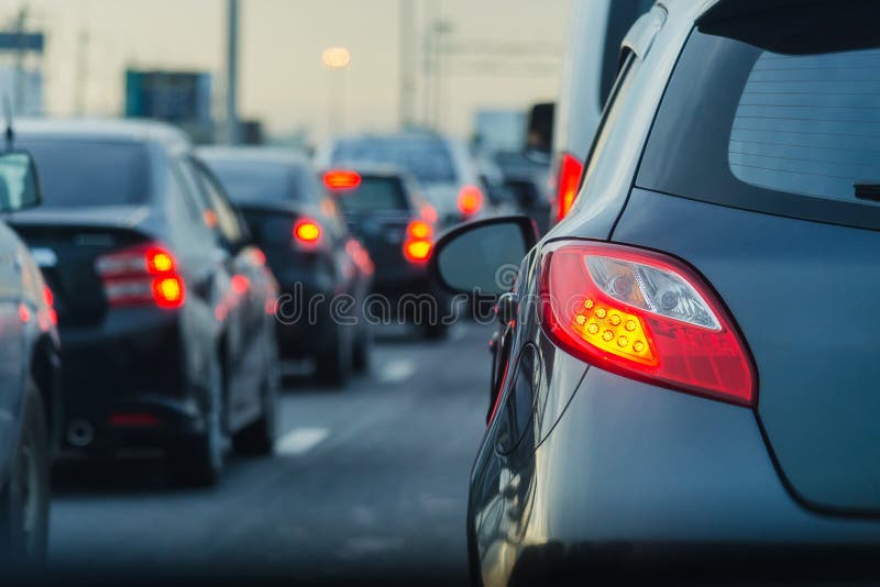 Traffic Jam in Bangkok on Express Way Stock Image - Image of commuters ...