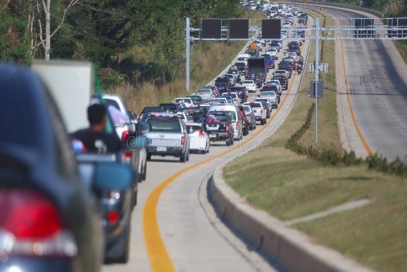 Traffic Jam on the Highway. Editorial Stock Image - Image of central ...