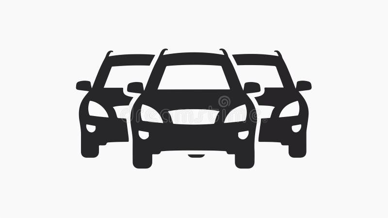 Traffic Jam Icon for Traffic Concepts, Highway Congestion Symbol Stock ...