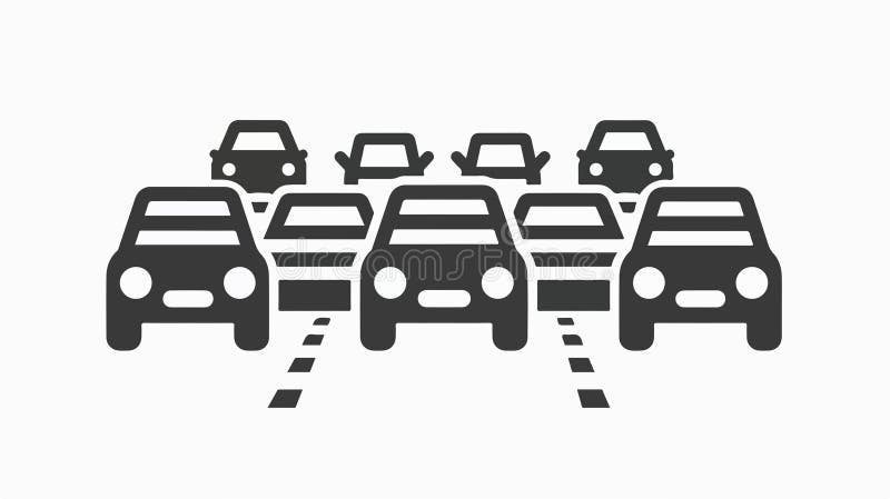 Traffic Jam Icon - Professional Traffic Related Image Usage for Ads and ...