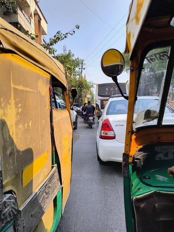 Traffic Jam in Indian City in the Rush Hour Editorial Stock Photo ...