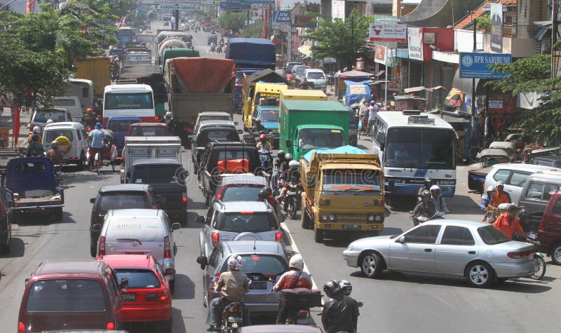 Traffic Jam in Jakarta Indonesia Editorial Image - Image of headache ...