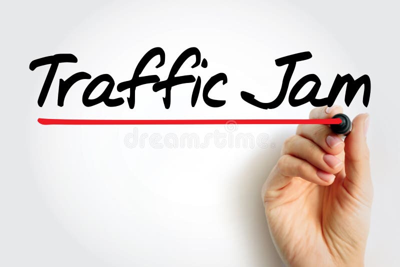 Traffic Jam is a Long Line of Vehicles that Cannot Move Forward because ...
