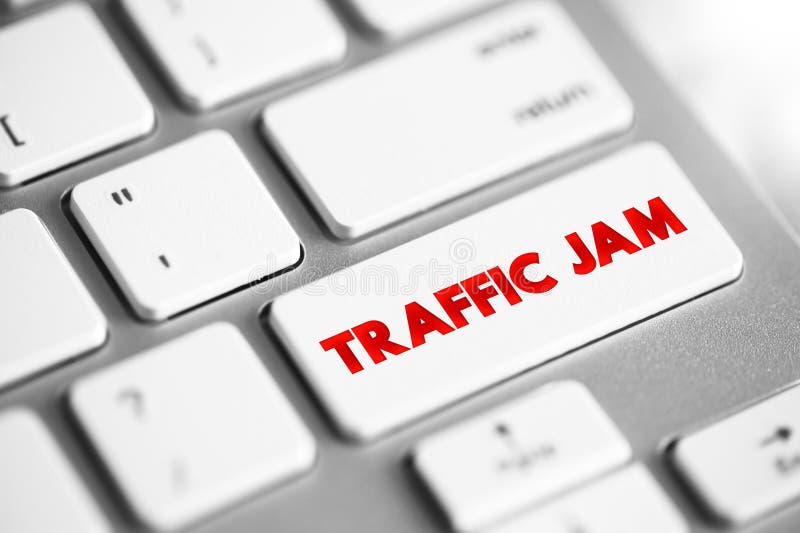 Traffic Jam is a Long Line of Vehicles that Cannot Move Forward because ...