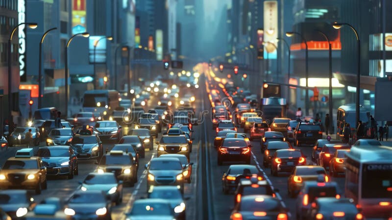 Traffic jam in modern city stock video. Video of environment - 353932761