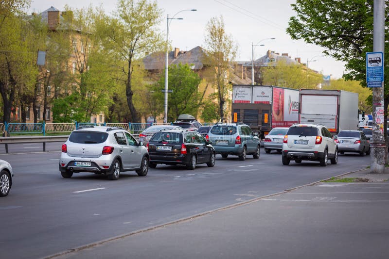 Traffic Jam during Rush Hour Editorial Stock Photo - Image of ...