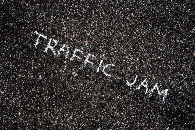 Traffic jam stock image. Image of busy, roadside, arrow - 43372125