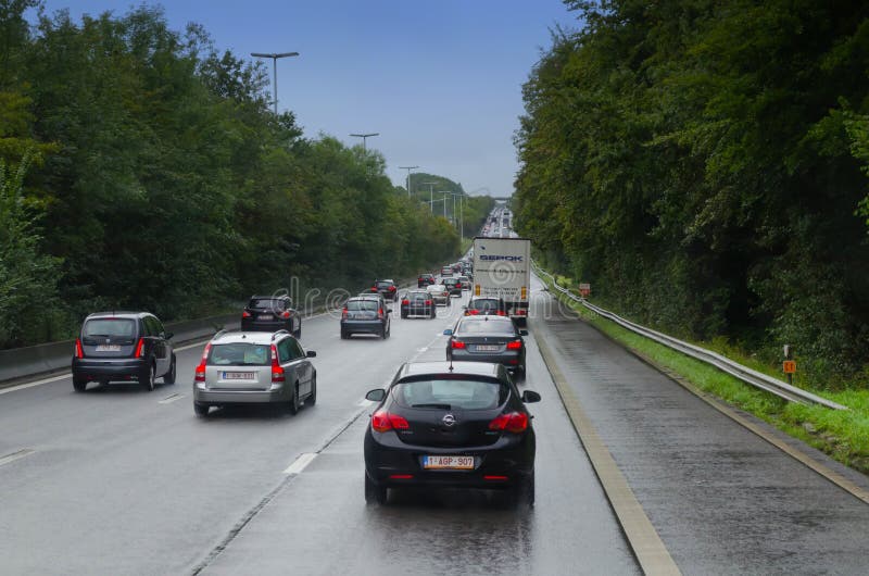 Traffic jam editorial stock image. Image of transportation - 92343059