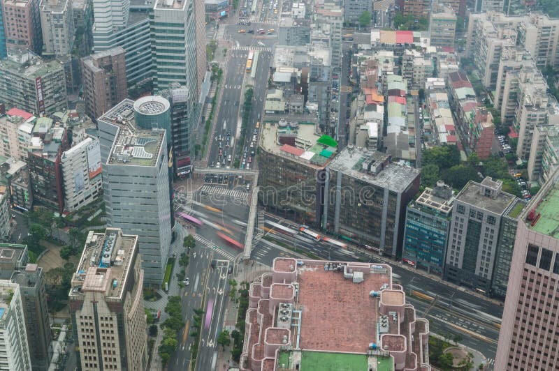 View from Taipei 101 in Taiwan Editorial Stock Image - Image of ...