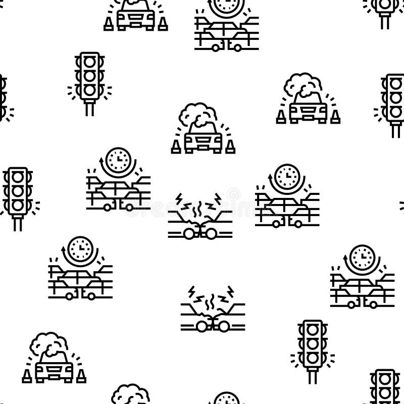 Traffic Jam Wallpaper Stock Illustrations – 244 Traffic Jam Wallpaper ...