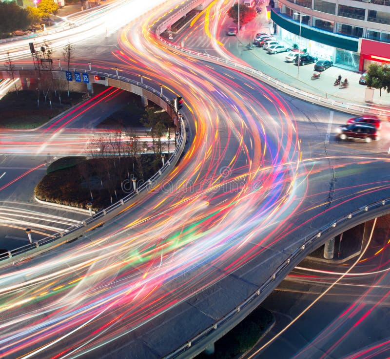Traffic on junction stock image. Image of overpass, rush - 23021985