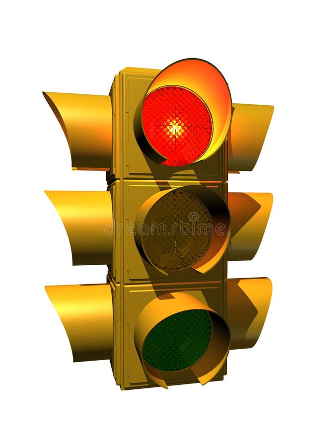 Traffic light stock illustration. Illustration of cross - 1584575