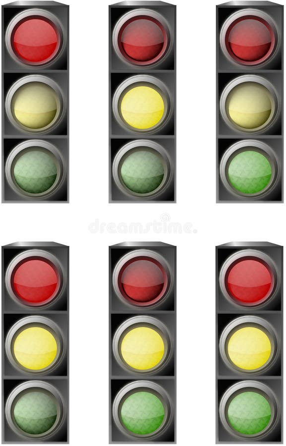 Traffic light stock vector. Illustration of danger, stand - 13882025