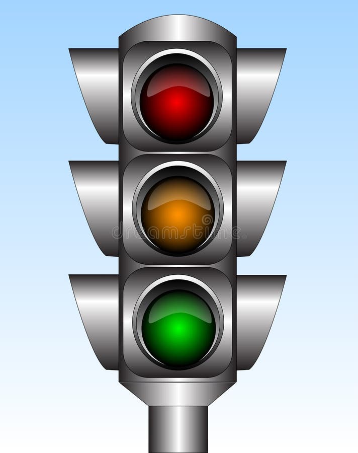 Traffic lights stock vector. Illustration of crossroads - 33144829
