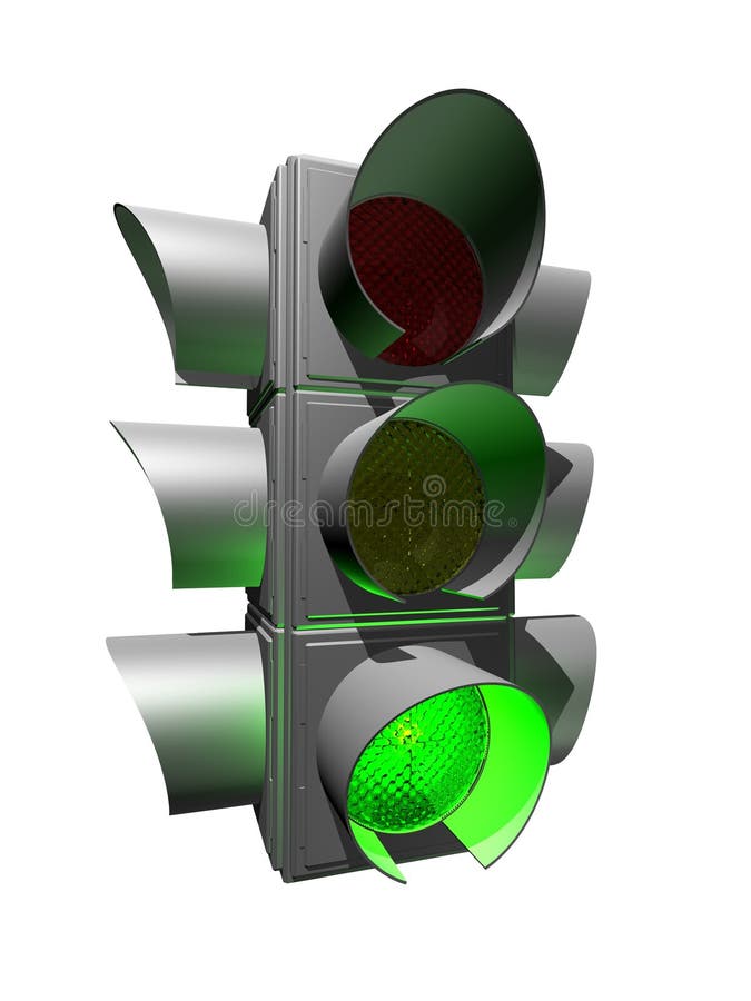 Traffic light stock illustration. Illustration of semaphore - 1584587