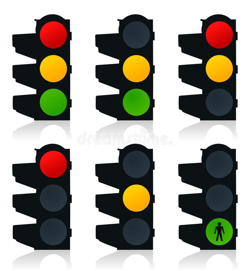 Traffic light stock vector. Illustration of control, equipment - 36283310