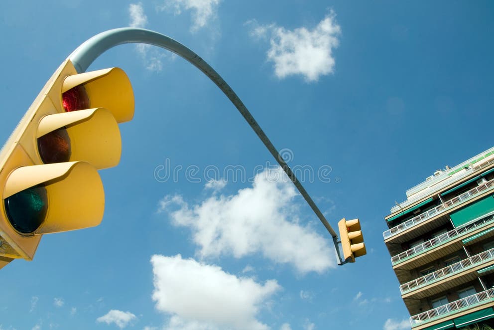 Traffic light stock image. Image of light, traffic, house - 22250121